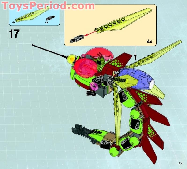 LEGO 70702 Warp Stinger Instructions and Parts List