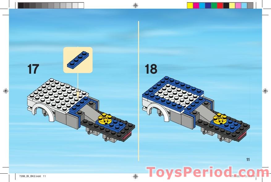 LEGO 7288 Mobile Police Unit Instructions and Parts List