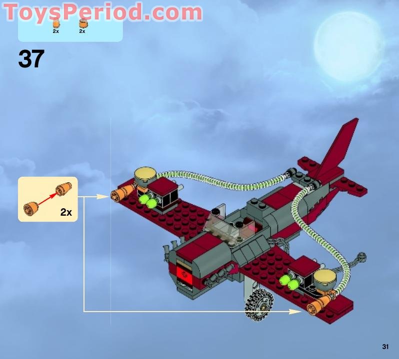 LEGO 9467 The Ghost Train Instructions and Parts List