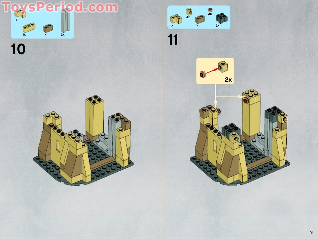 LEGO 9516 Jabba's Palace Instructions and Parts List