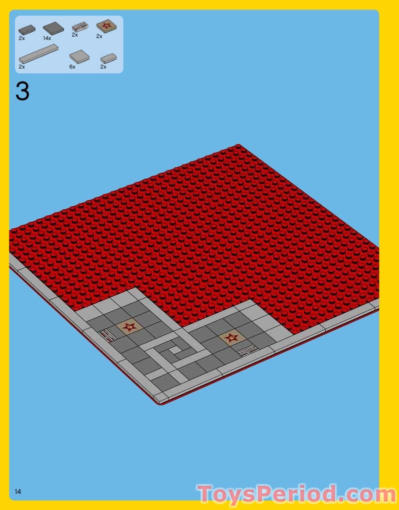 LEGO 10232 Palace Cinema Instructions and Parts List