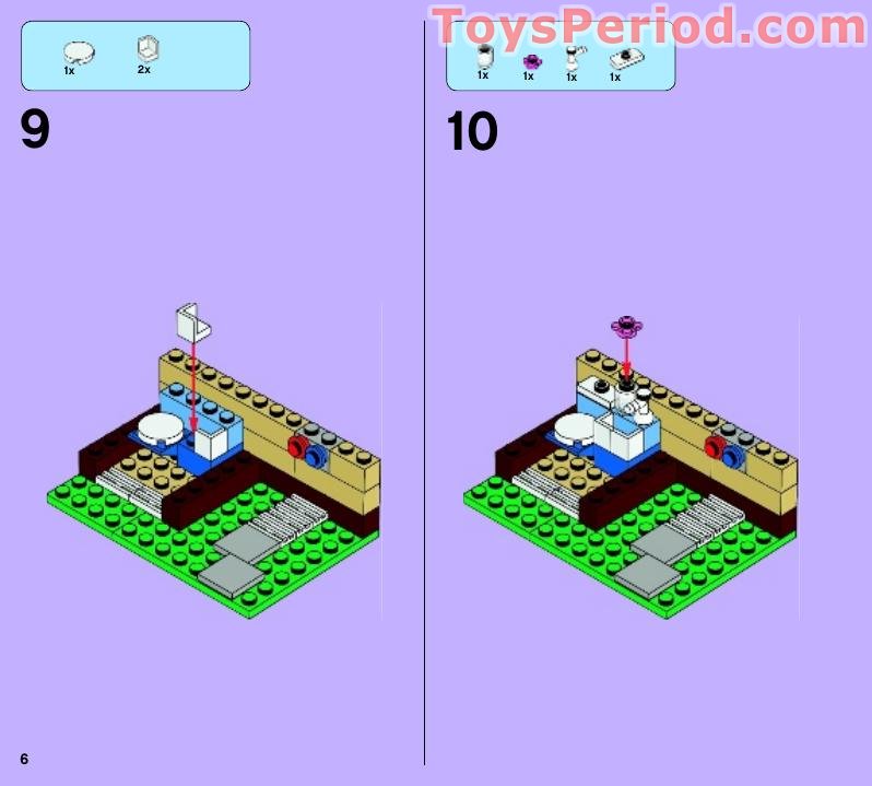 LEGO 41008 Heartlake City Pool Instructions and Parts List