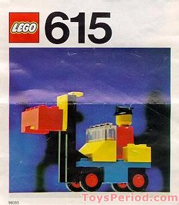 LEGO 615-2 Fork Lift with Driver Instructions and Parts List