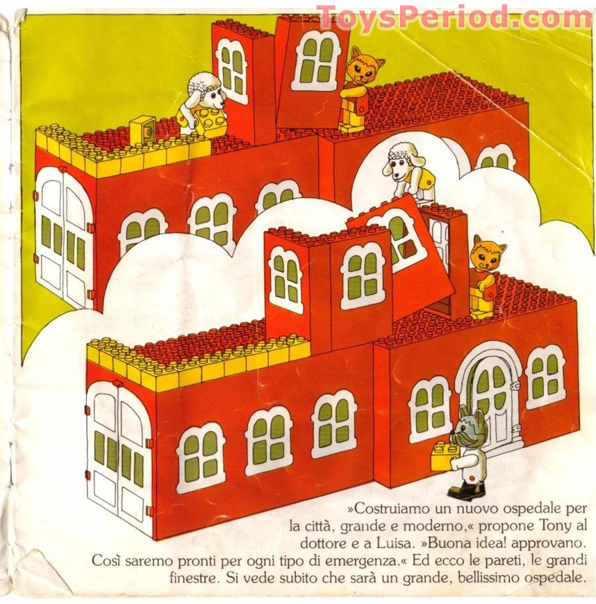 LEGO 347-3 Hospital - Lucy Lamb and Charlie Cat Visit Doctor Dog ...