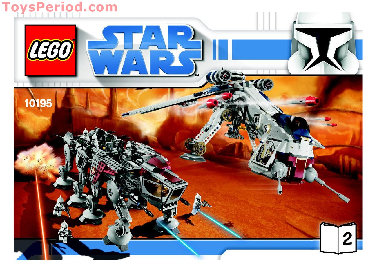 LEGO 10195 Republic Dropship with AT-OT Instructions and Parts List