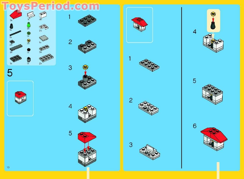 LEGO 4957 Ferris Wheel Instructions and Parts List