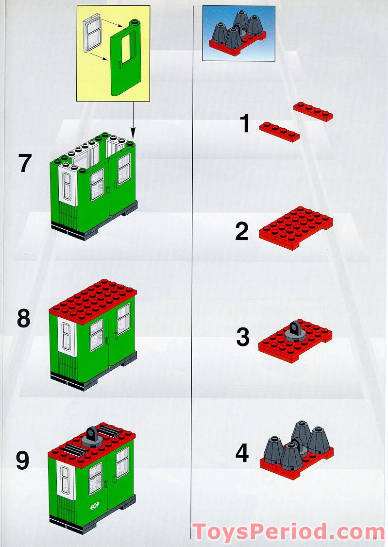 LEGO 4552 Cargo Crane Instructions and Parts List