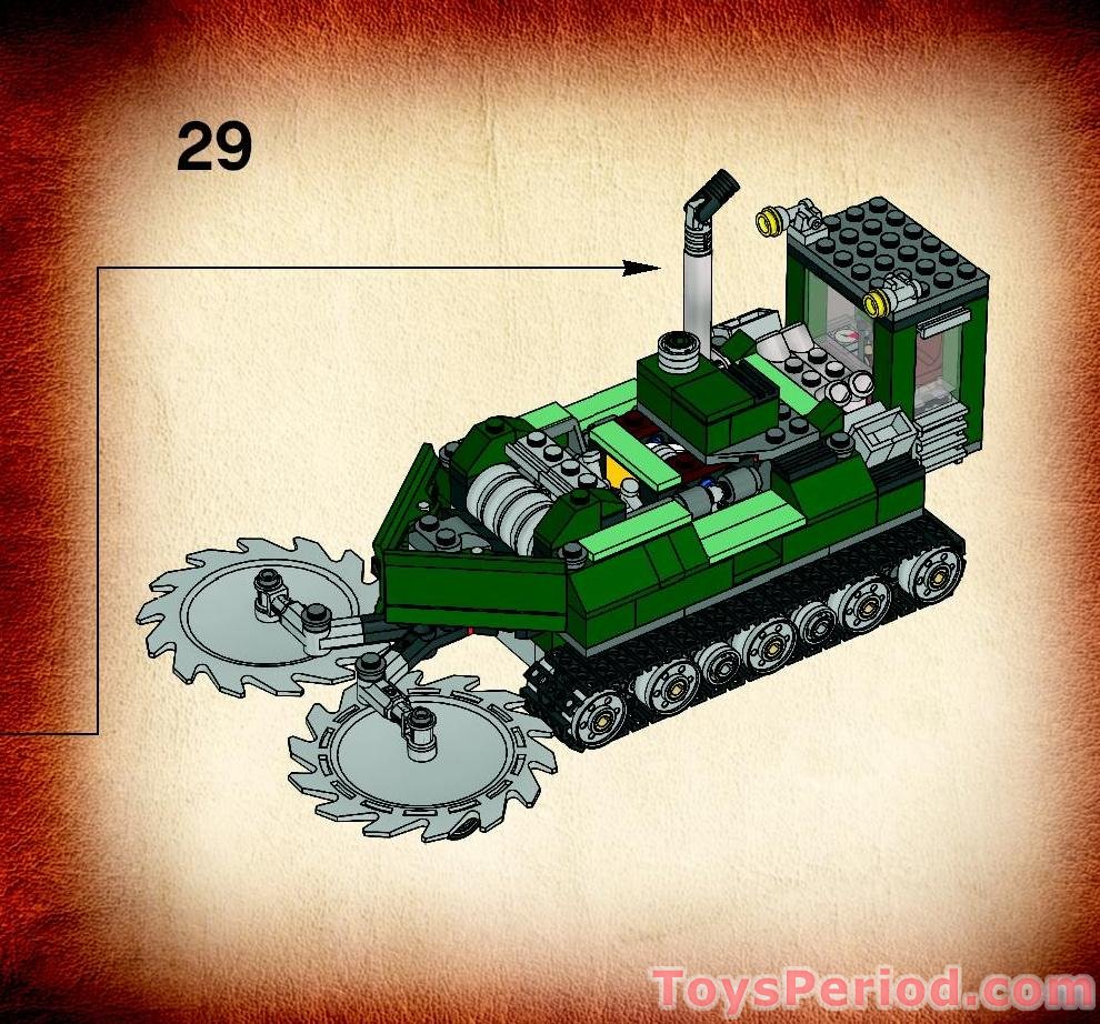 LEGO 7626 Jungle Cutter Instructions and Parts List