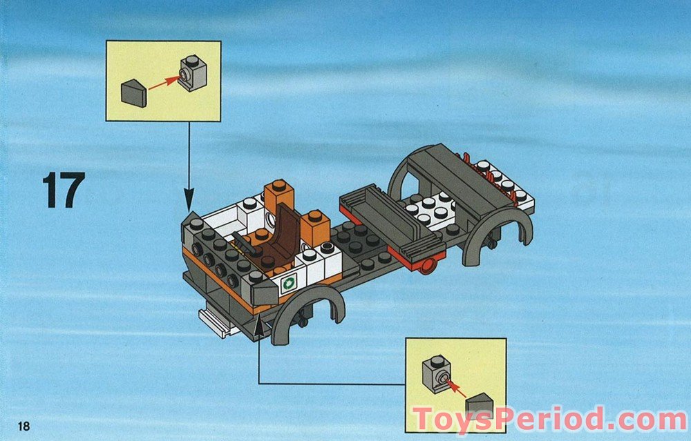 LEGO 7991 Recycle Truck Instructions and Parts List