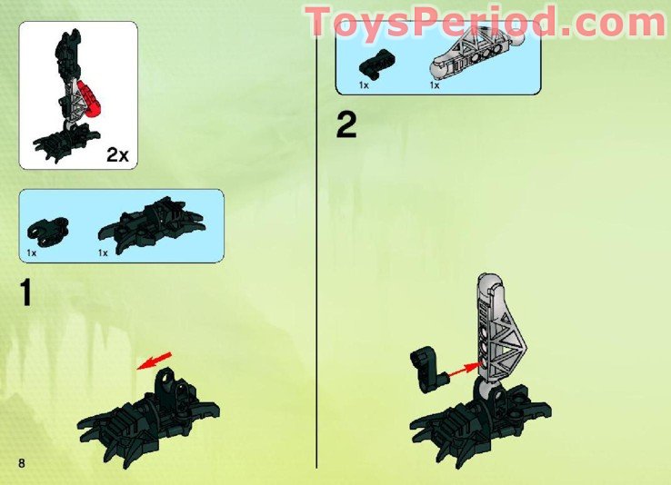 LEGO 8690 Toa Onua Instructions and Parts List