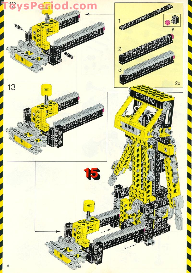 LEGO 8852 Robot Instructions and Parts List