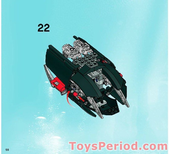 LEGO 8926 Toa Undersea Attack Instructions and Parts List