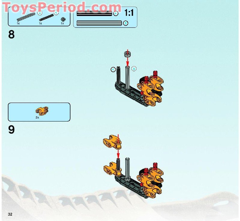 LEGO 8998 Toa Mata Nui Instructions and Parts List