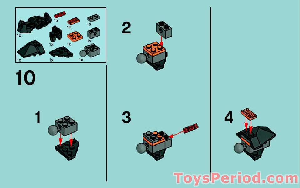 LEGO 8101 Claw Crusher Instructions and Parts List