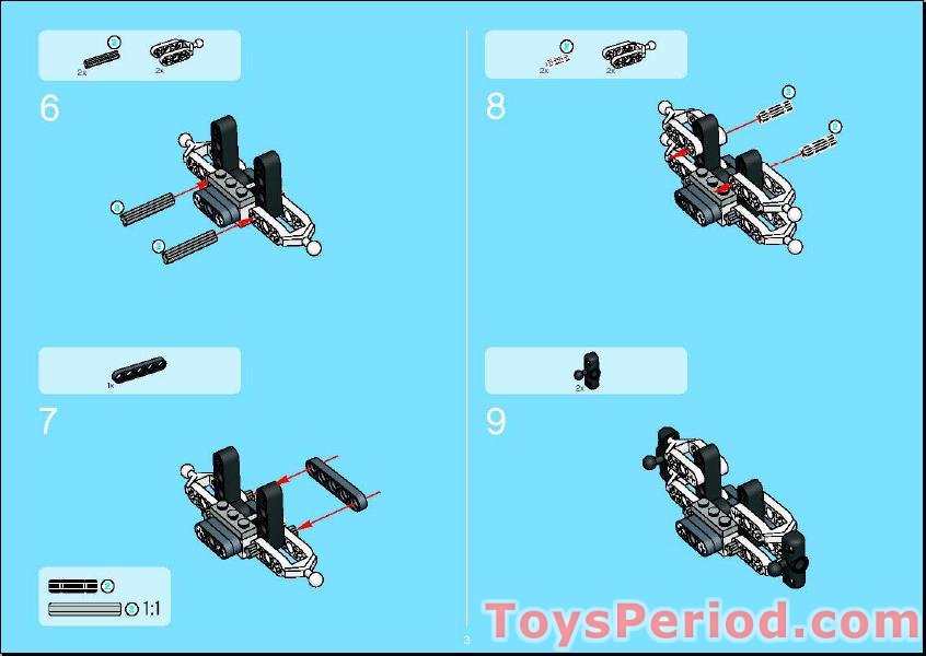 LEGO 8435 4wd Instructions and Parts List