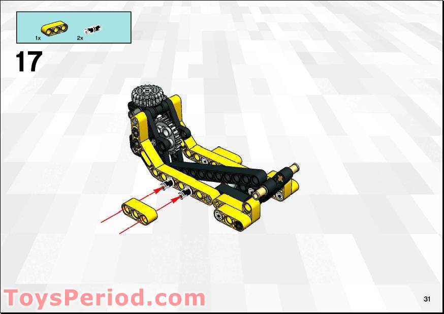 LEGO 8451 Dumper Instructions and Parts List