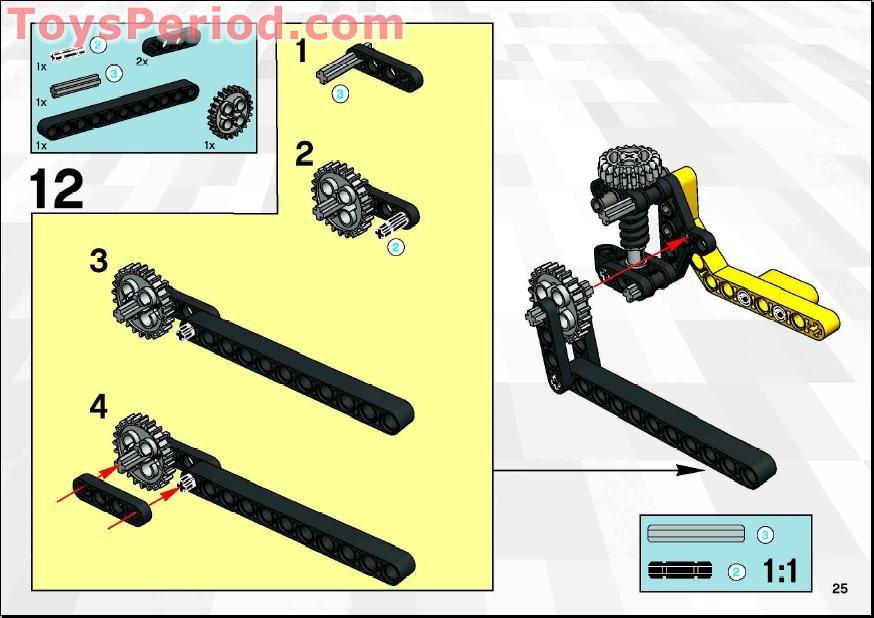 LEGO 8451 Dumper Instructions and Parts List