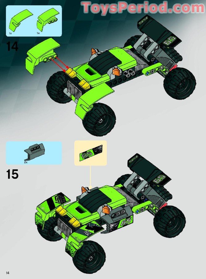 LEGO 8496 Desert Hammer Instructions and Parts List