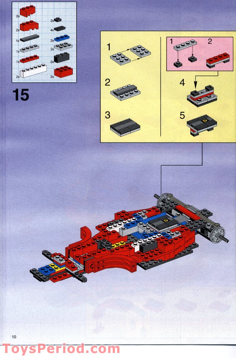 LEGO 2556 Shell Promotional Set, Ferrari Formula 1 Racing Car ...