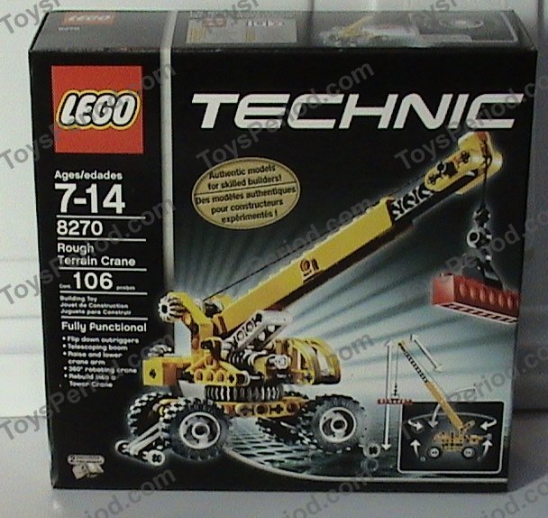 LEGO 8270 Rough Terrain Crane Instructions and Parts List