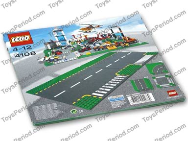LEGO 4108 T-Junction Road Plates Set Parts List