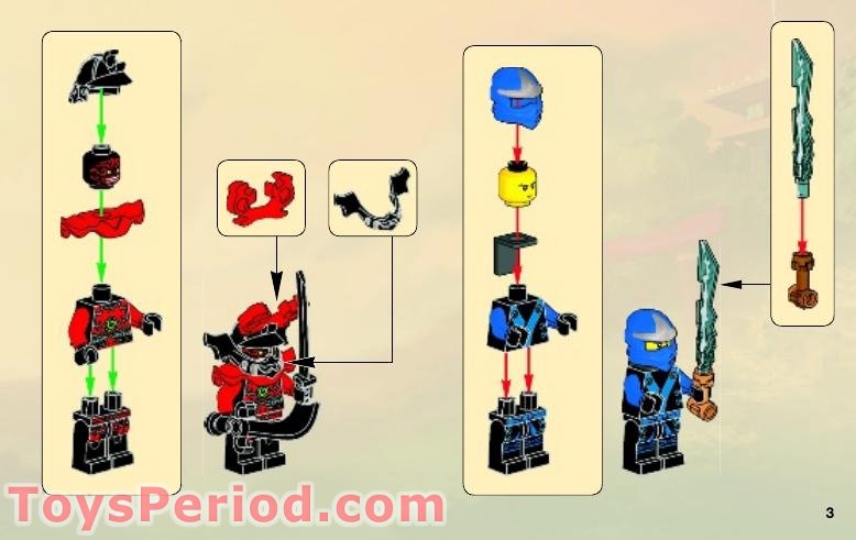 LEGO 70501 Warrior Bike Instructions and Parts List