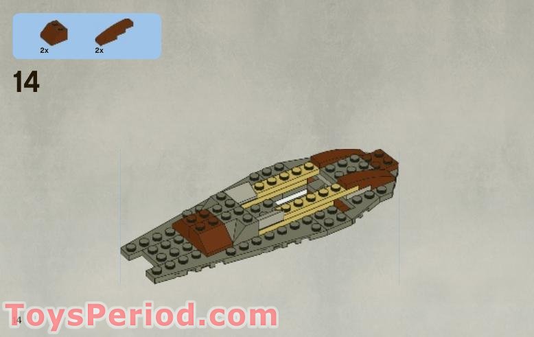 LEGO 7959 Geonosian Starfighter Instructions and Parts List