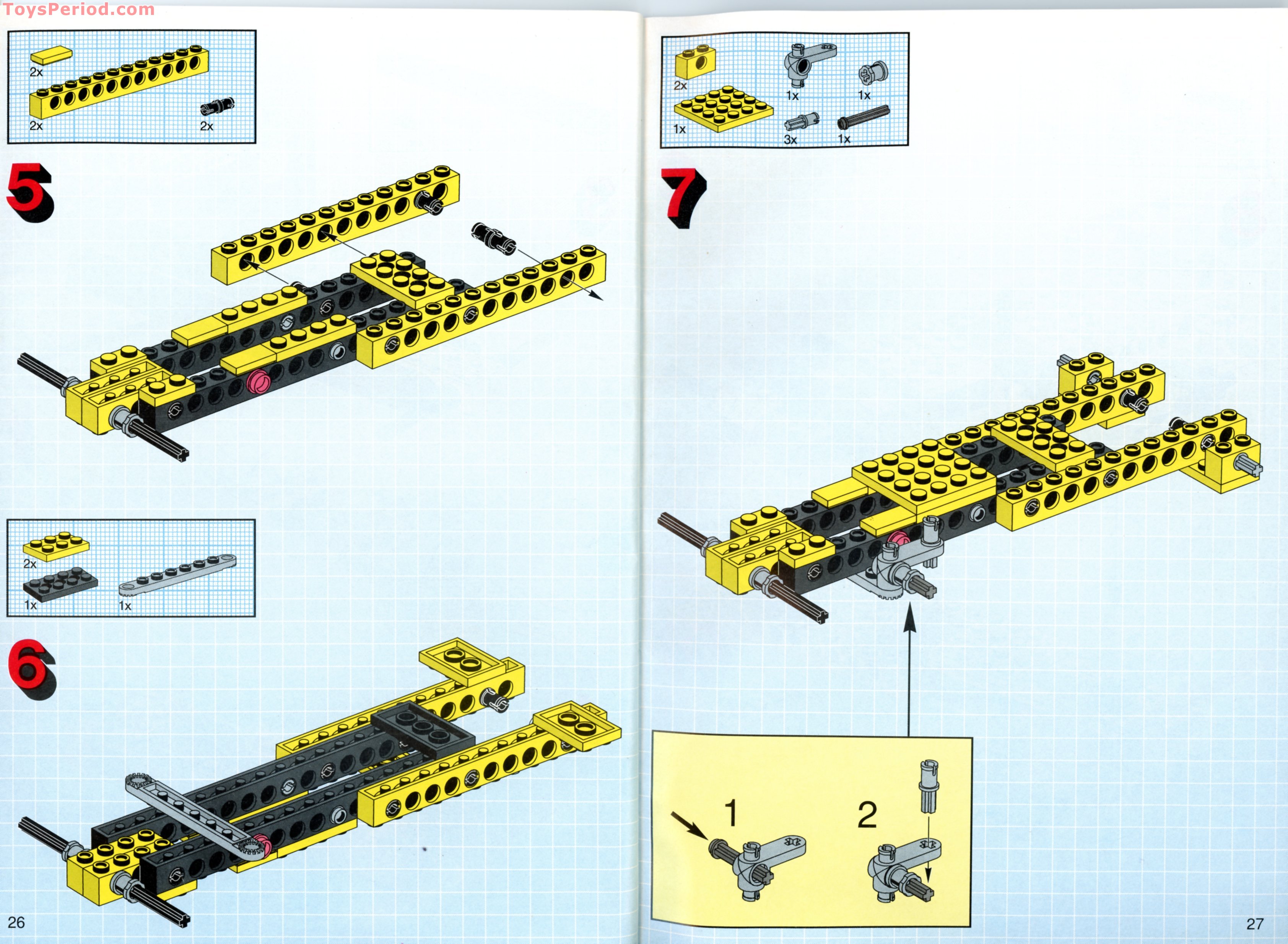 LEGO 8235 Front End Loader Instructions and Parts List
