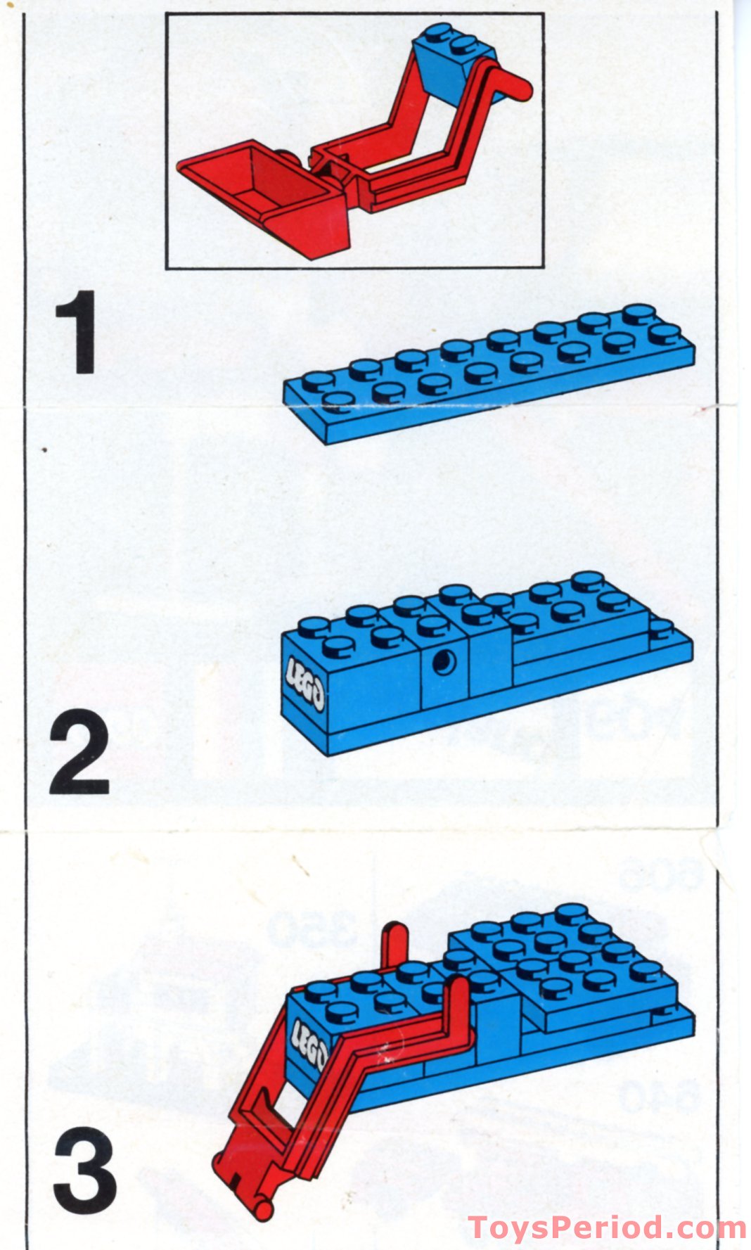 LEGO 604-2 Excavator Instructions and Parts List
