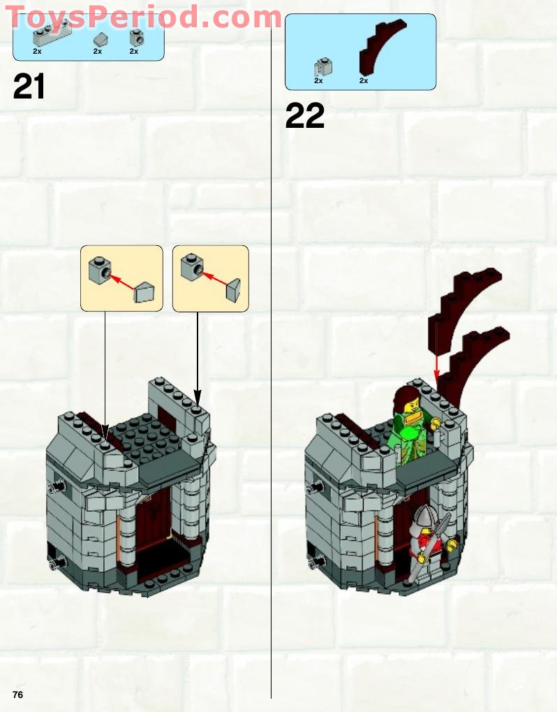 LEGO 10223 Kingdoms Joust Instructions and Parts List