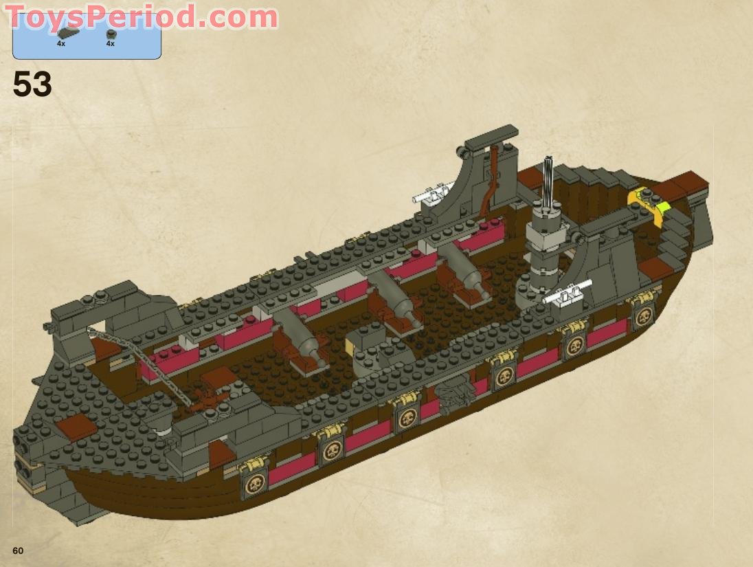 LEGO 4195 Queen Anne's Revenge Instructions and Parts List