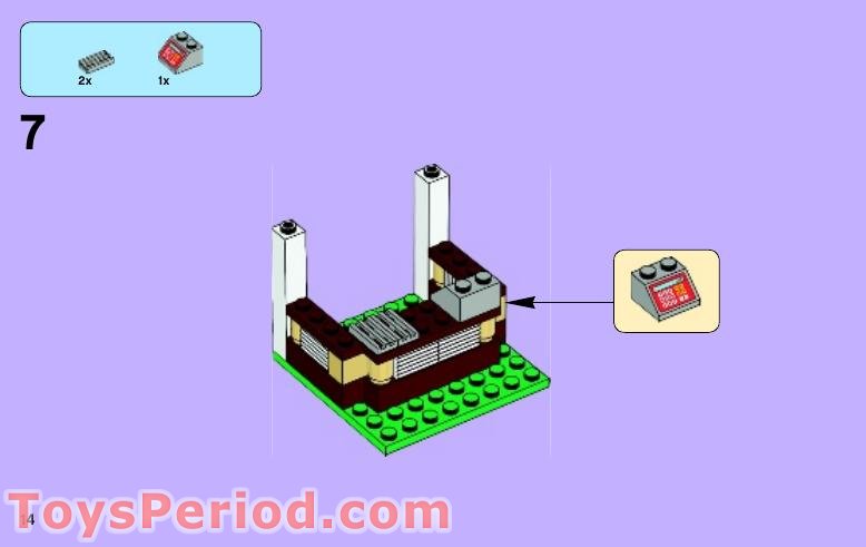 LEGO 41008 Heartlake City Pool Instructions and Parts List