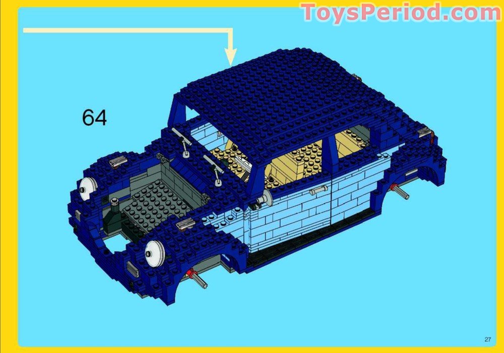 LEGO 10187 Volkswagen Beetle (VW Beetle) Instructions and Parts List