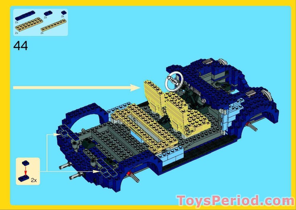 LEGO 10187 Volkswagen Beetle (VW Beetle) Instructions and Parts List