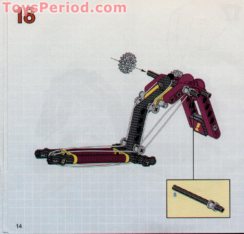 LEGO 2854 Bungee Chopper Instructions and Parts List