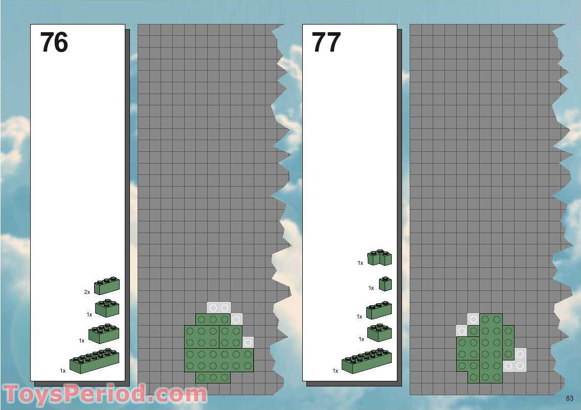 LEGO 3450 Statue of Liberty Sculpture Instructions and Parts List