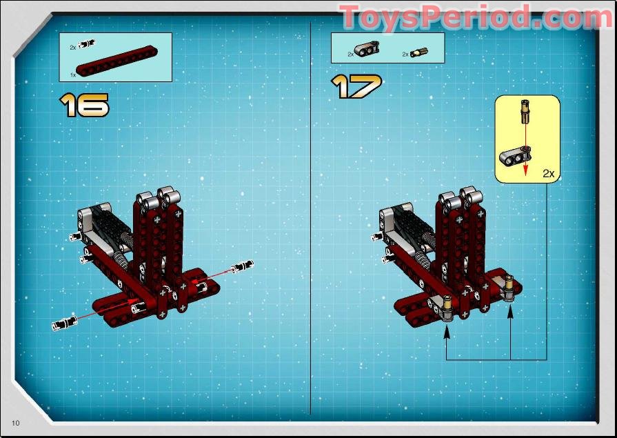 LEGO 4481 Technic Hailfire Droid Instructions and Parts List