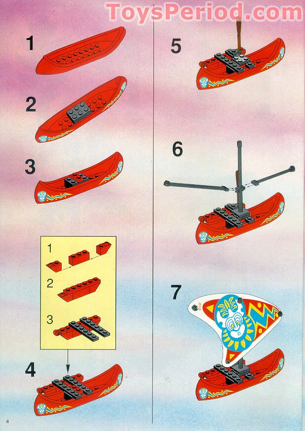 LEGO 6278 Enchanted Island Instructions and Parts List