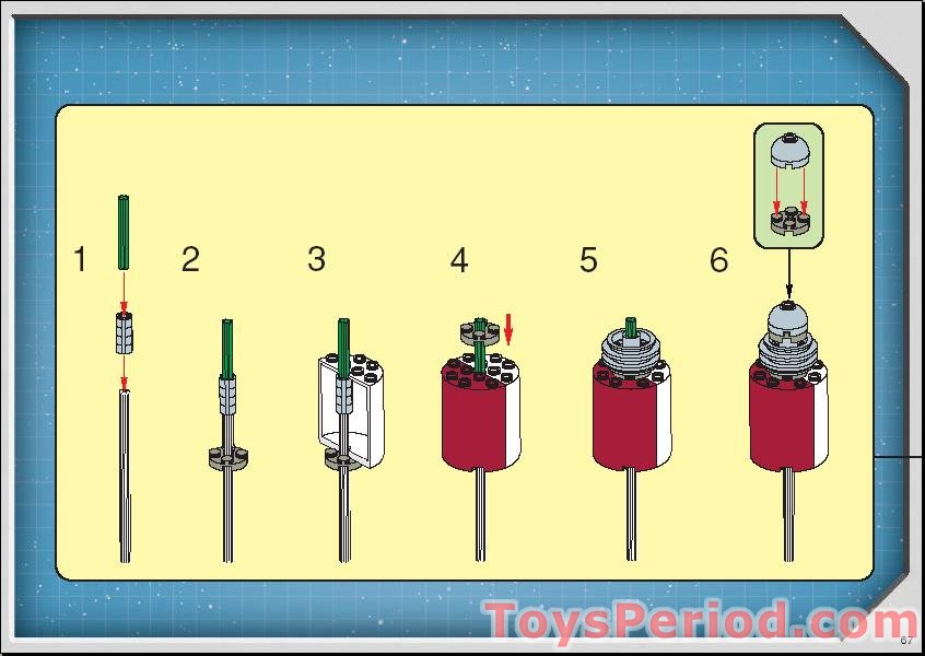 LEGO 7163 Republic Gunship Instructions and Parts List
