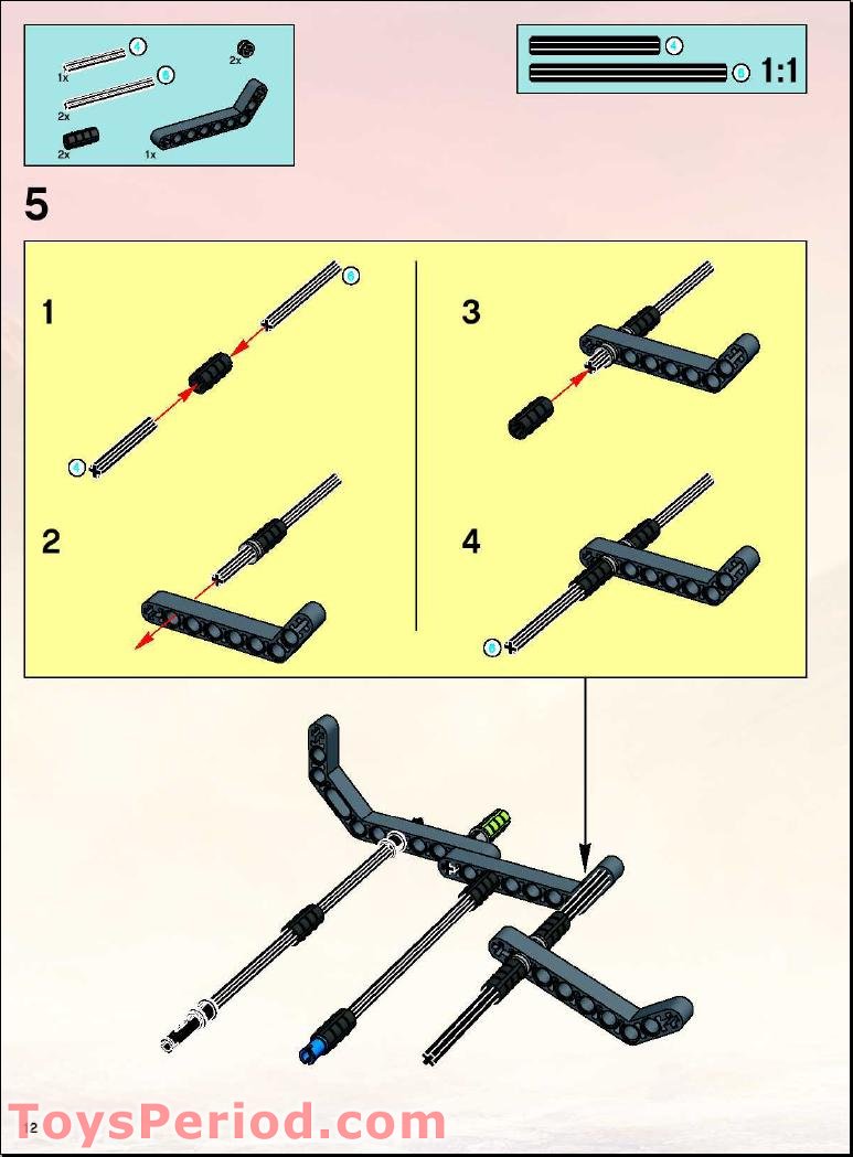 LEGO 7298 Dino Air Tracker Instructions and Parts List