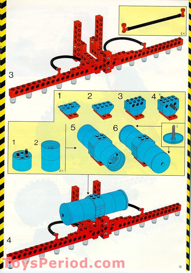 LEGO 8849 Tractor Instructions and Parts List