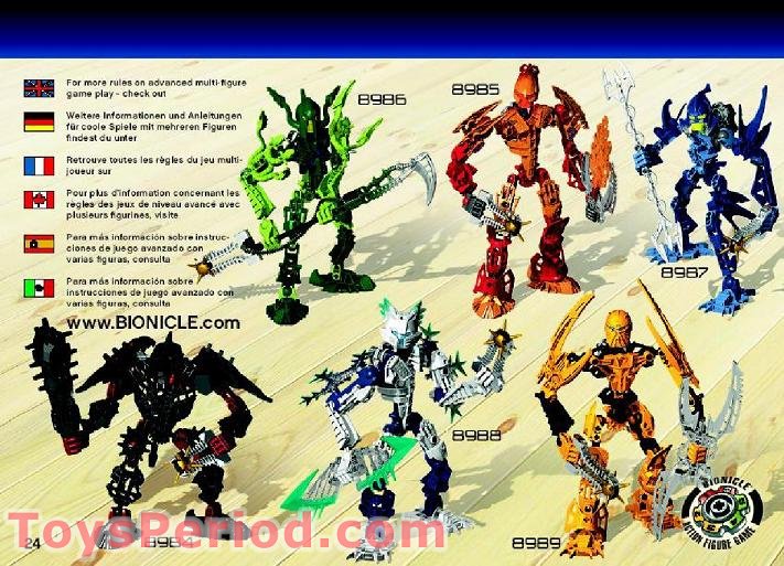 LEGO 8988 Gelu Instructions and Parts List