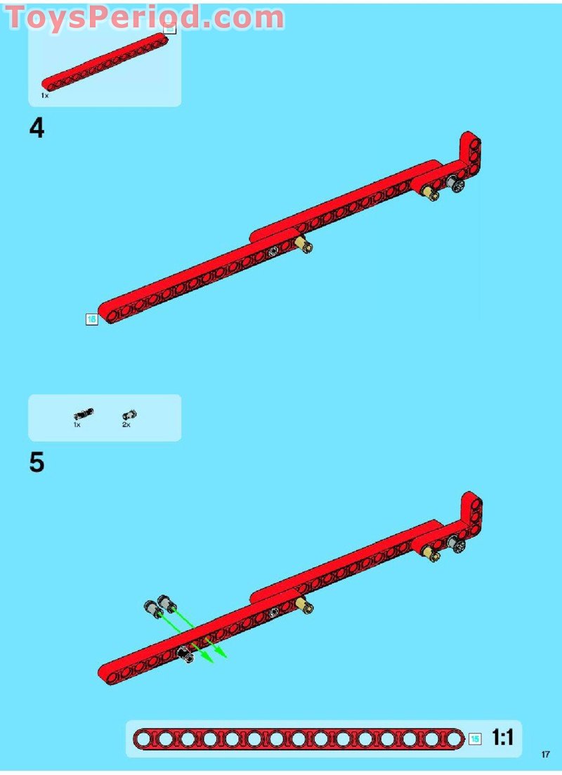 LEGO 8063 Tractor with Trailer Instructions and Parts List