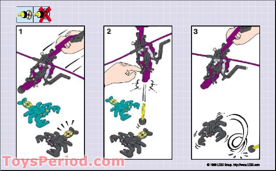 LEGO 8268 Scorpion Attack Instructions and Parts List