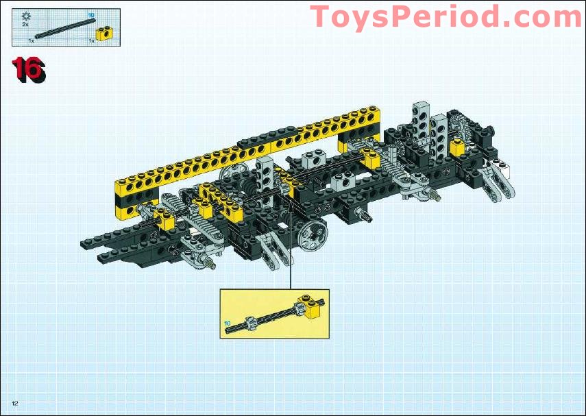 LEGO 8431 Pneumatic Crane Truck Instructions and Parts List