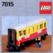 LEGO 7815 Sleeping Car Instructions and Parts List