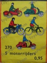LEGO 270-1 5 Cyclists with Motorcycles Set Parts List