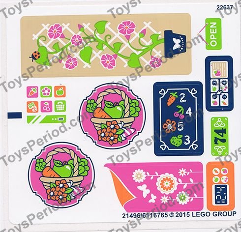 LEGO Sets with Part 41108stk01a Sticker Sheet for Set 41108 ...