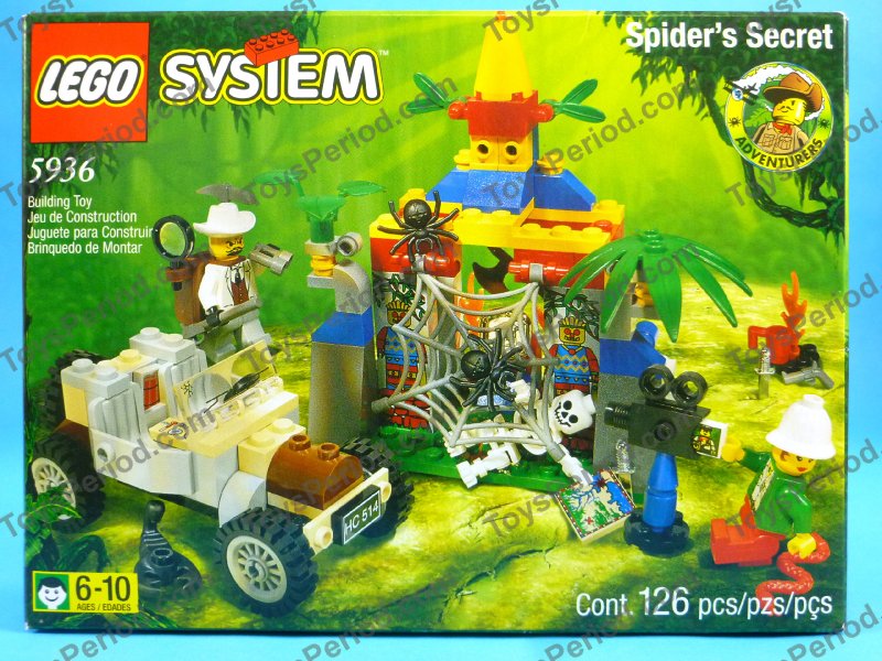 Adventurers Sets - LEGO 5936 Spider's Secret Vintage 1999 Jungle ...
