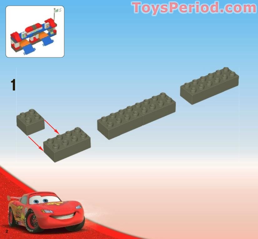 LEGO 5829 The Pit Stop Instructions and Parts List